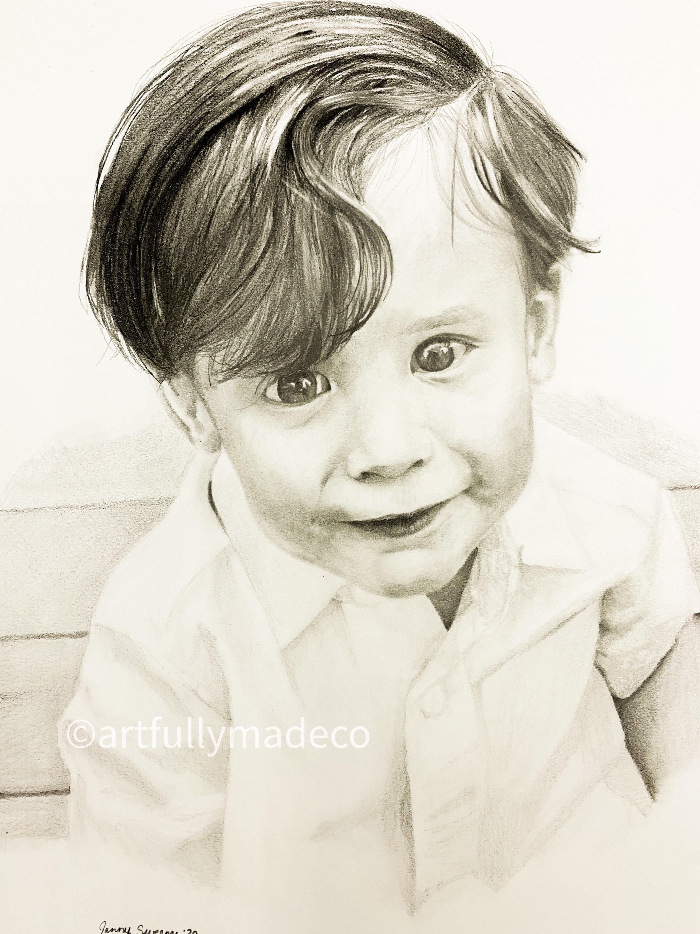 Custom Portrait, Realistic Pencil Portrait, Art Commission, Drawing ...