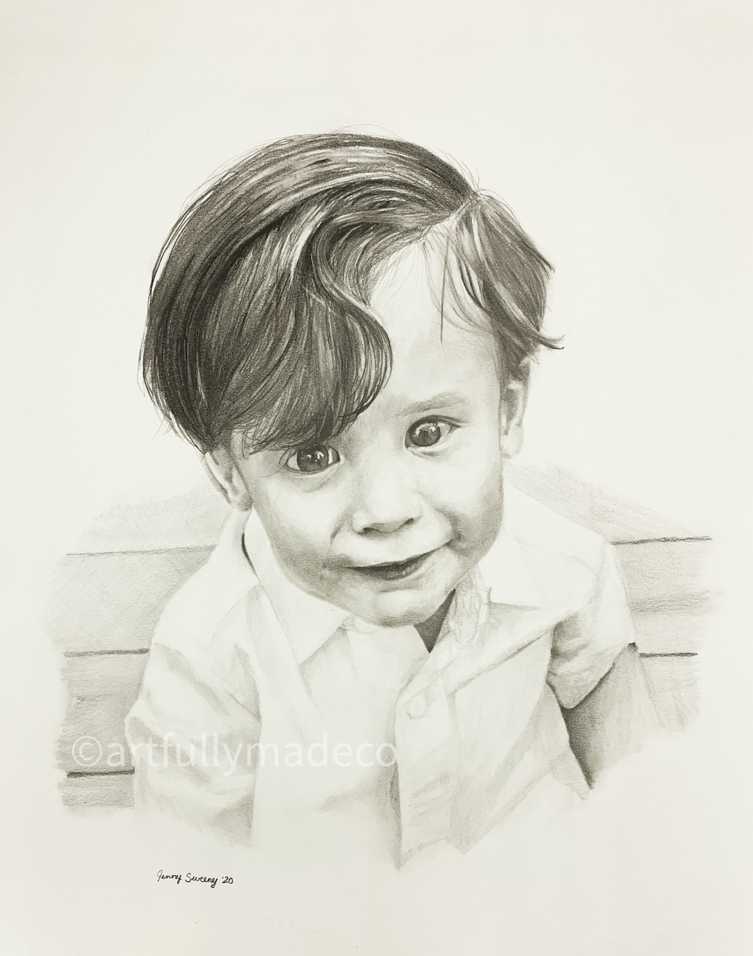 Custom Portrait, Realistic Pencil Portrait, Art Commission, Drawing ...
