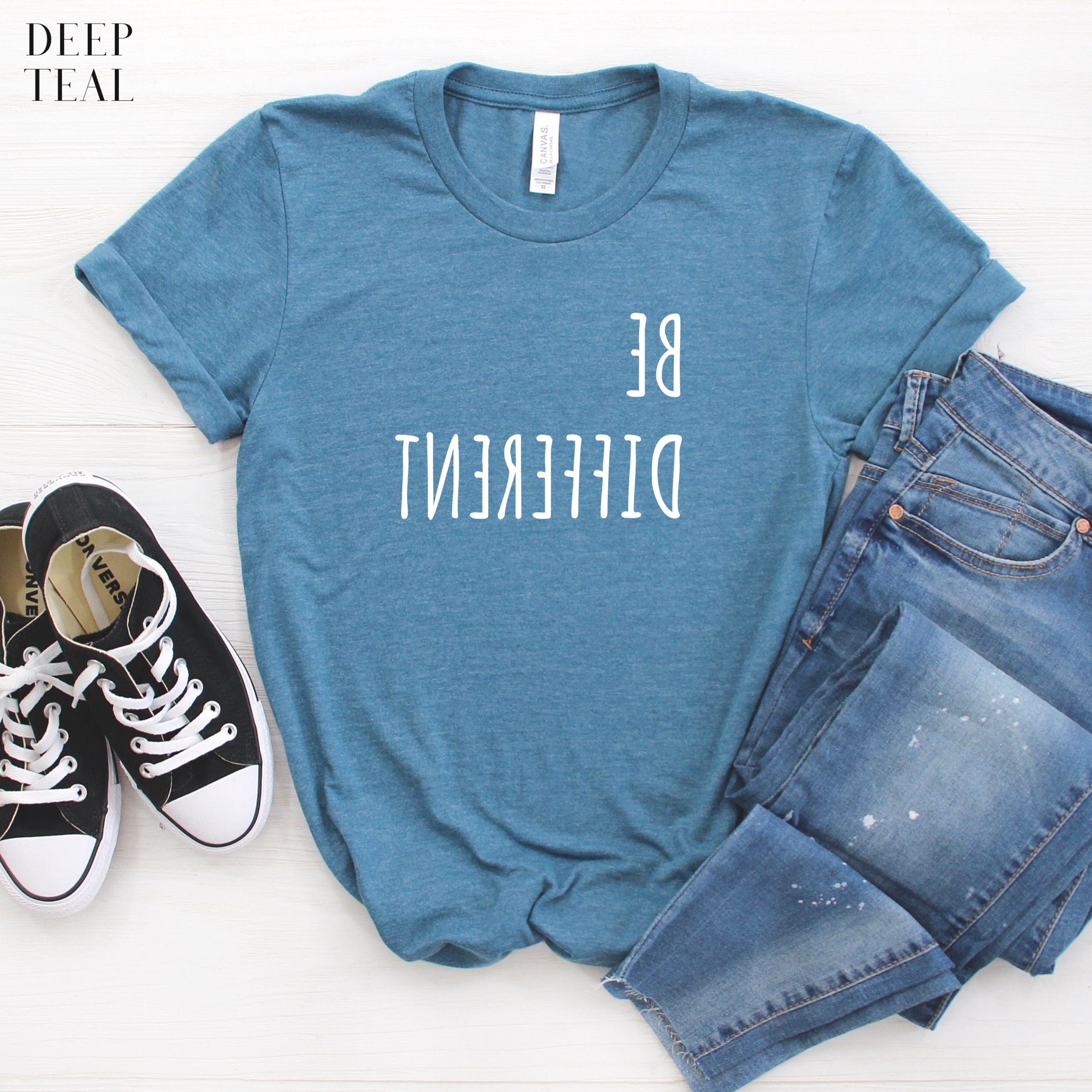 Be Different Shirt Be Unique Shirt Womens Graphic Tee Be | Etsy