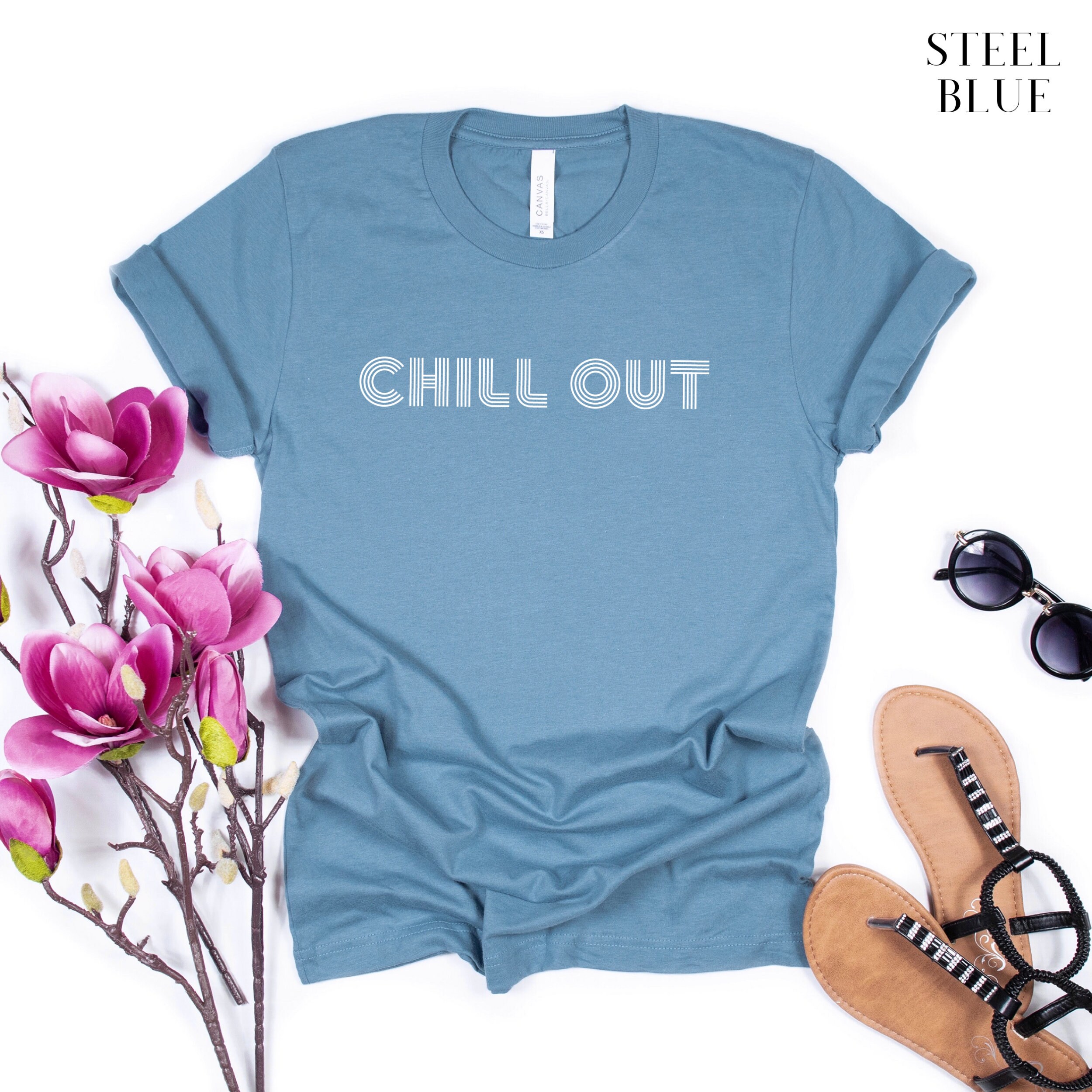 Chill Out Shirt Chill Shirt Graphic Tee Unisex Fit Cute | Etsy