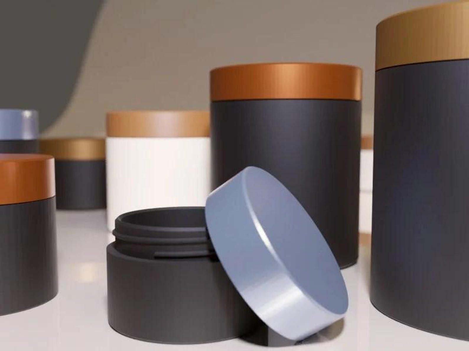 Container - Screw Cap, 4 Sizes, All Purpose - Tin, Box, Can - Etsy
