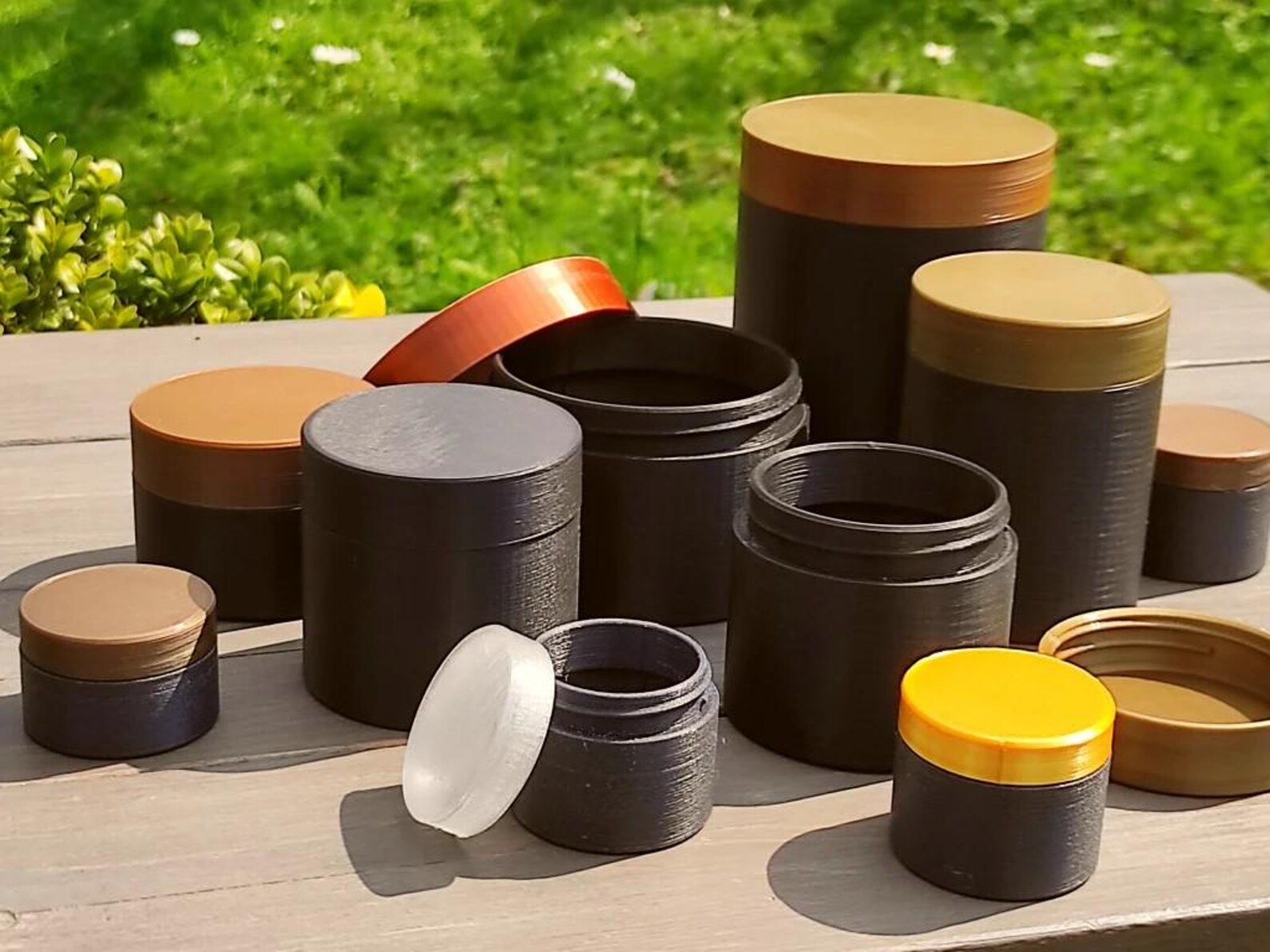 Container - Screw Cap, 4 Sizes, All Purpose - Tin, Box, Can - Etsy