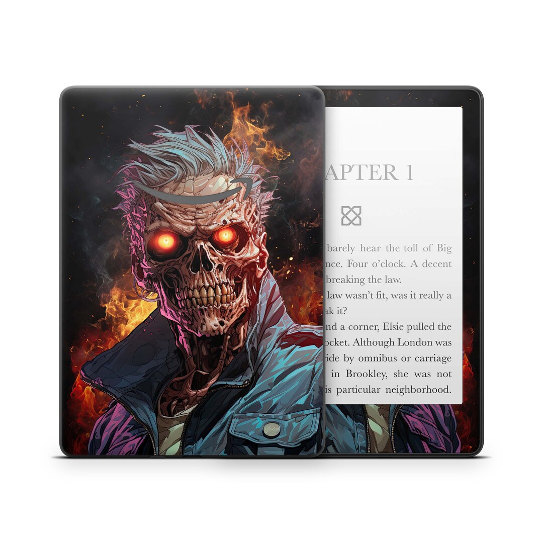 Zombie Fire Amazon Kindle Skins Great Design Colors Vinyl Stickers for ...