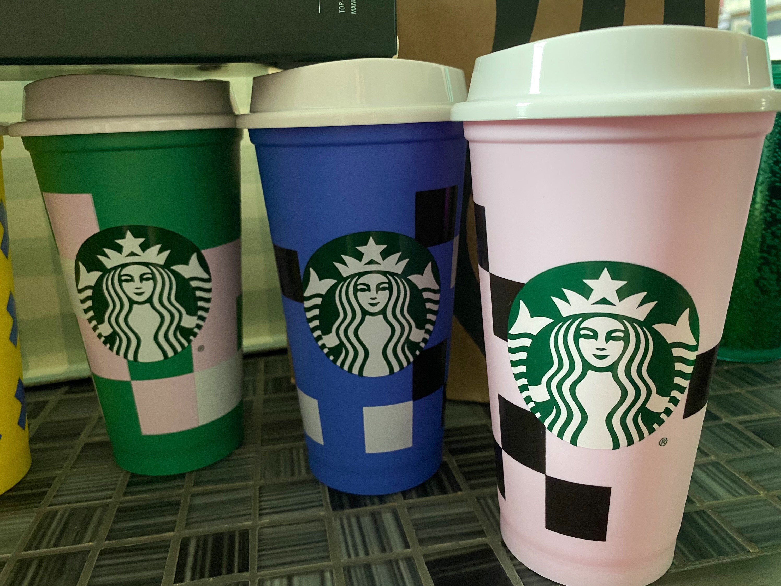 TARGET EXCLUSIVE Starbucks Summer 2021 Release Block Cup. Reusable Cup ...