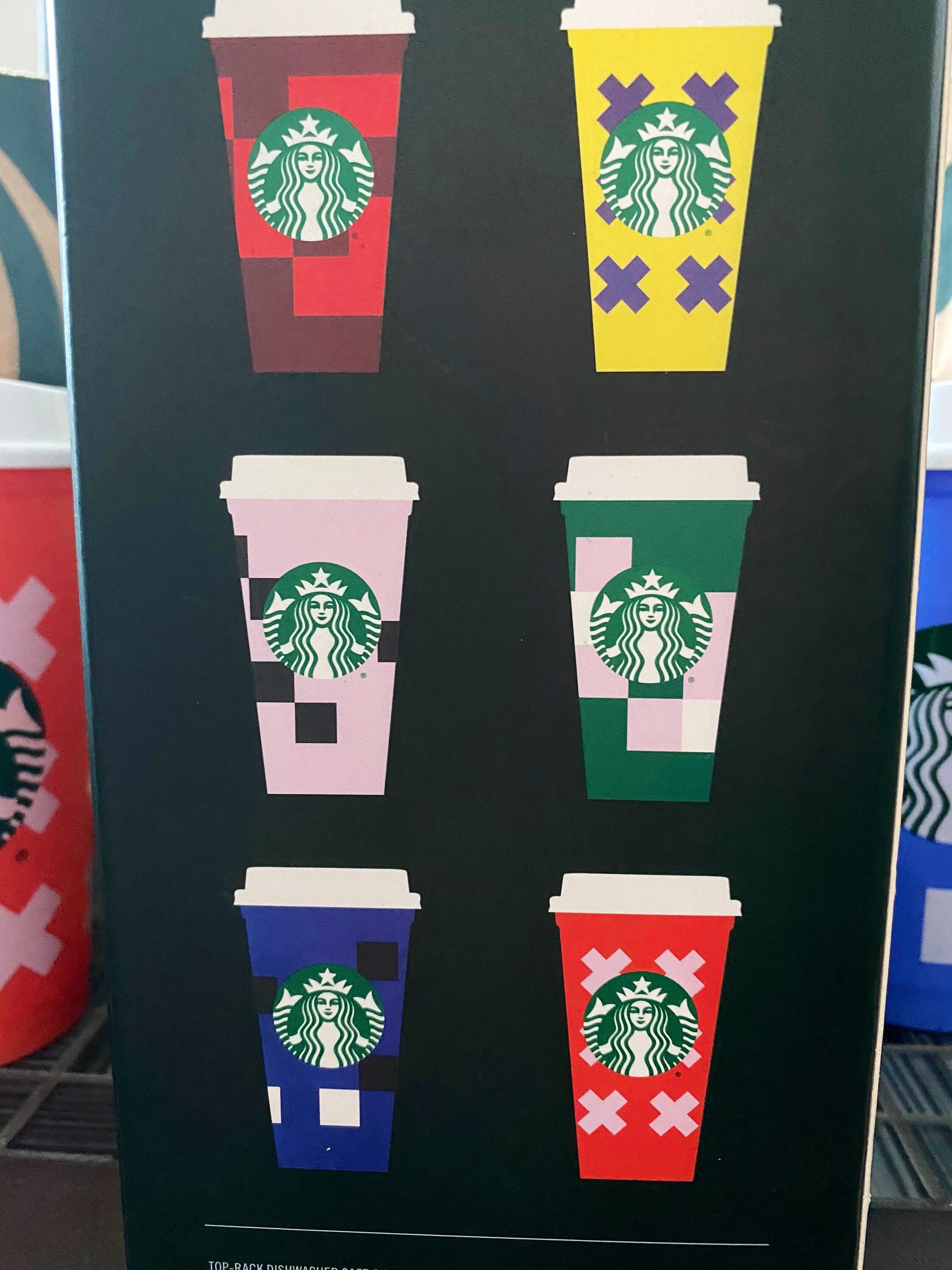TARGET EXCLUSIVE Starbucks Summer 2021 Release Block Cup. Reusable Cup ...