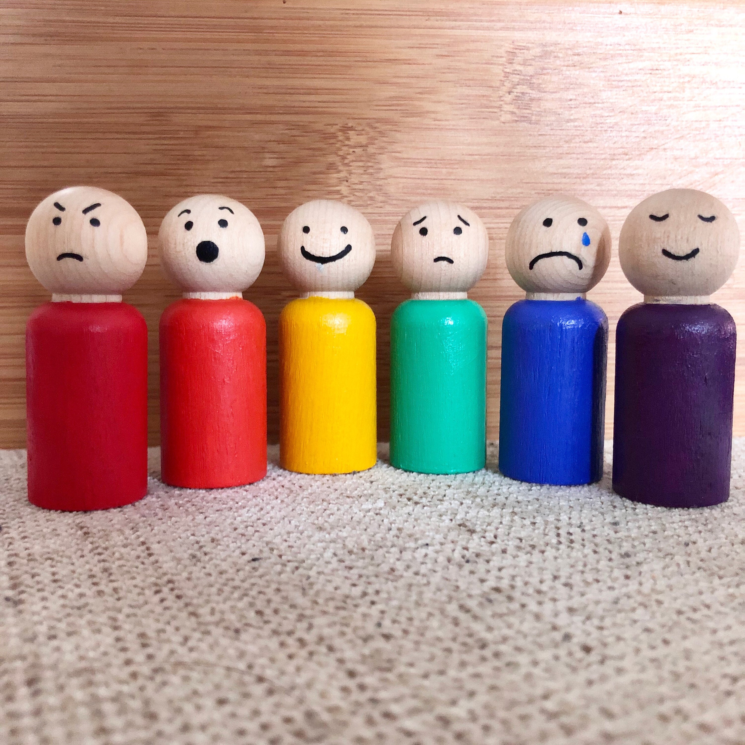 Emotions Peg Dolls - Etsy Australia