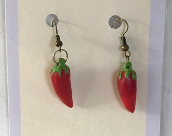Chili Roasting Season Sunburst Chili Pepper Ristra 4' Dangle Earrings ...