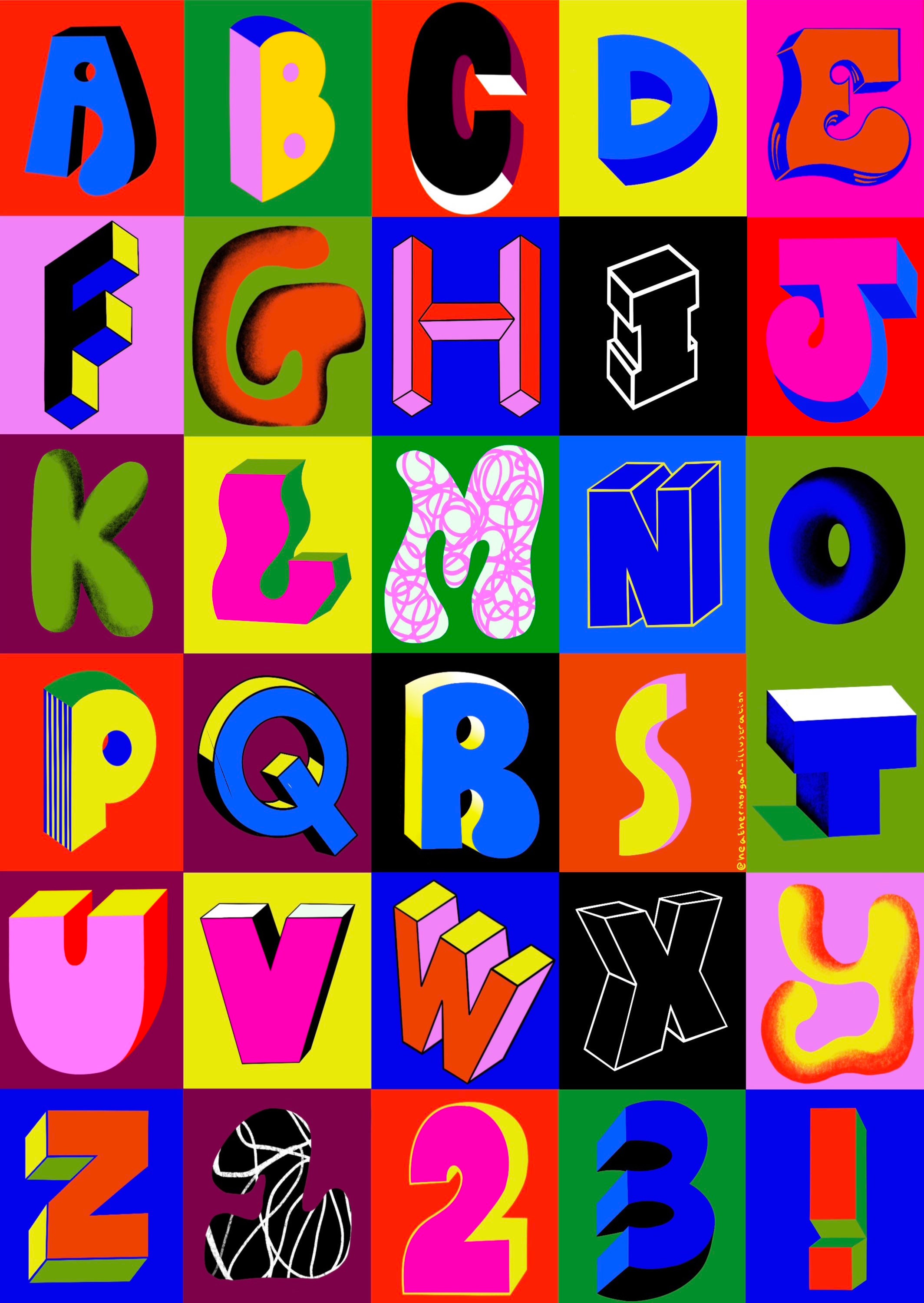 A3 Alphabet Poster - Etsy