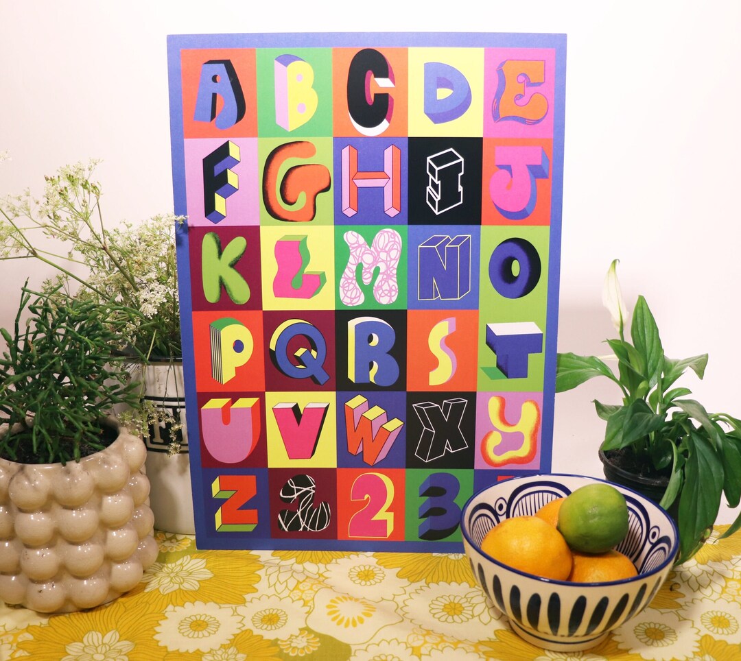 A3 Alphabet Poster - Etsy