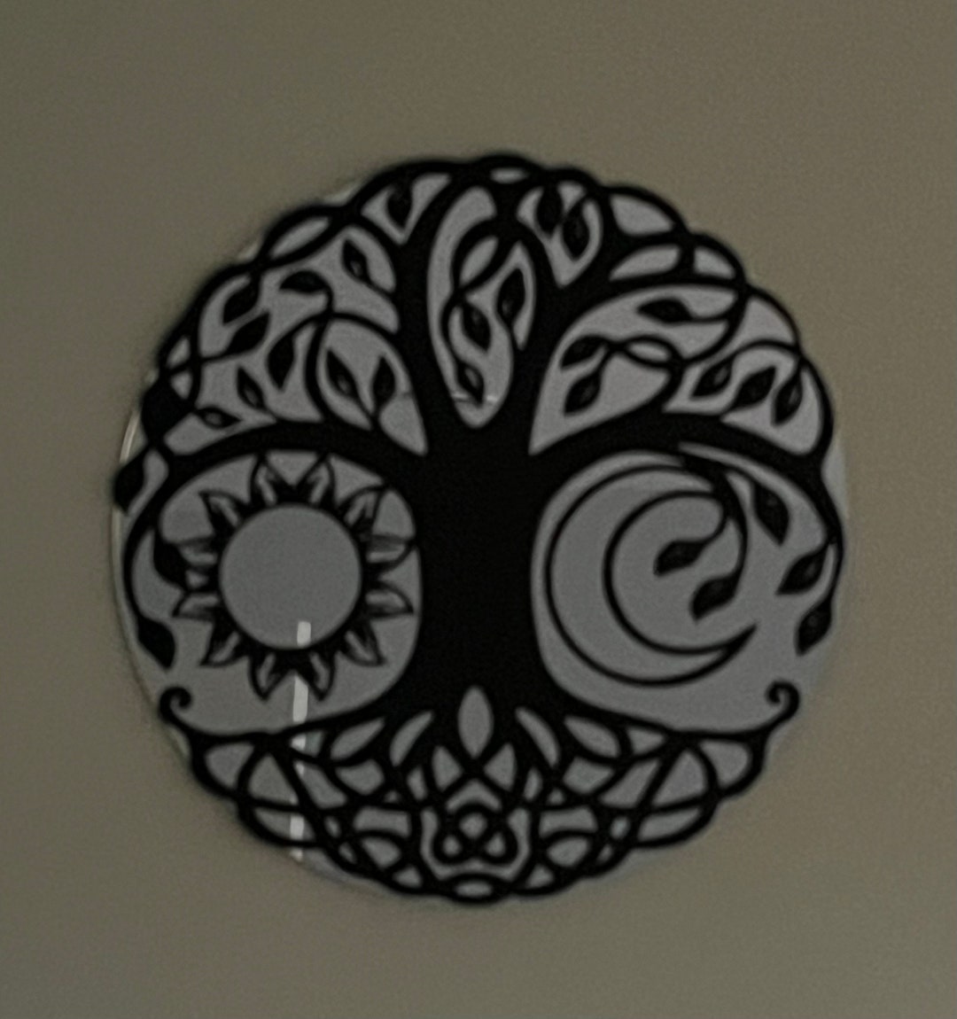 Sun and Moon Tree of Life Mirrored Plaque - Etsy