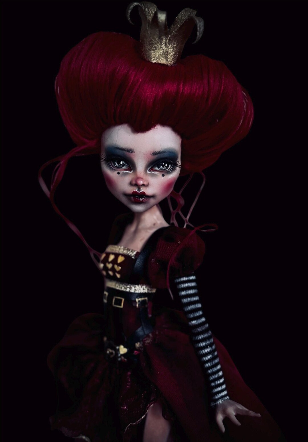 Red Queen, Monster High Ooak Doll Repaint - Etsy