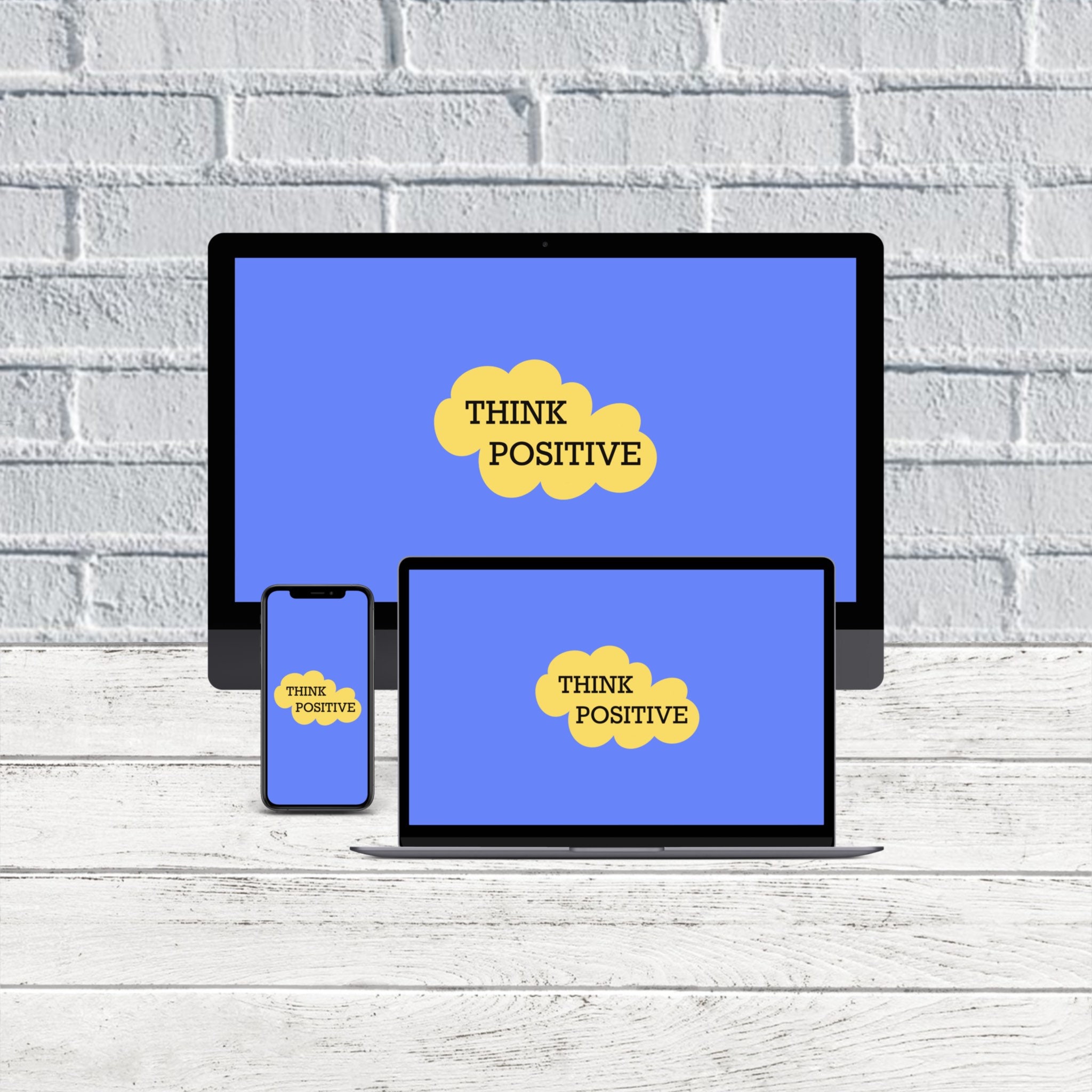 Think Positive Wallpaper