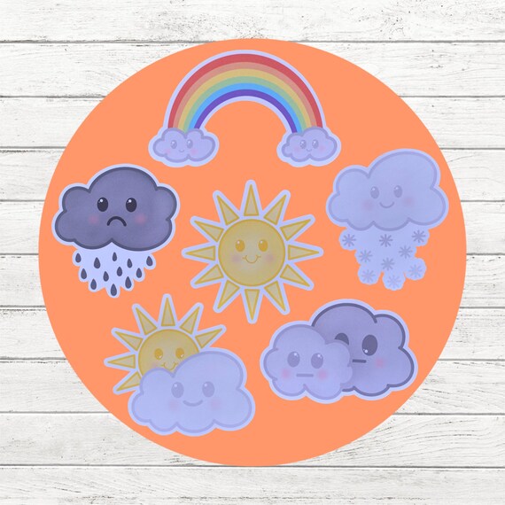 Weather Stickers Weatherproof Stickers Laptop Sticker Etsy weather-stickers-weatherproof-stickers-laptop-sticker-etsy