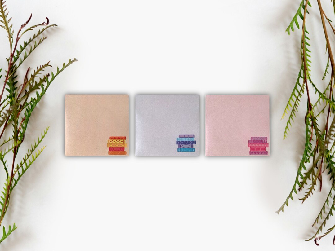 Bookish Post-it Sticky Notes - 3x3 Inch Post-it - 50 Pages - Notepad ...