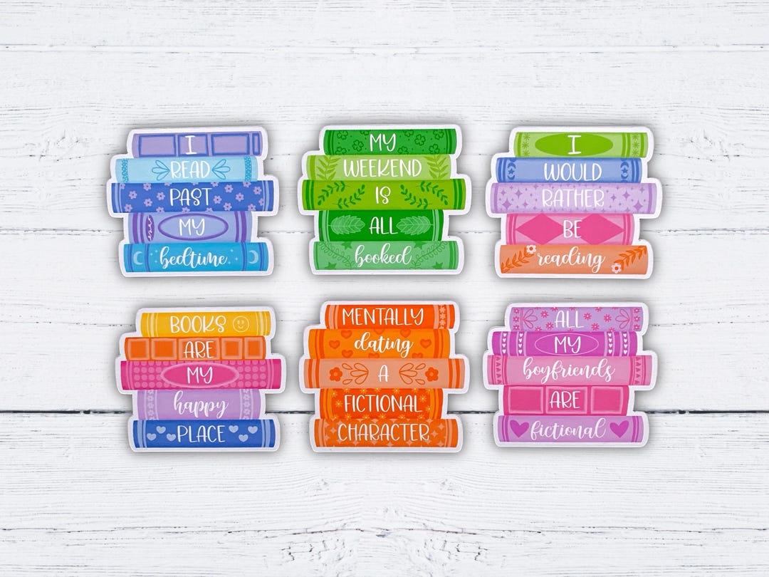 Bookish Decorative Magnets - Book Stack Decorative Magnets | Fridge ...