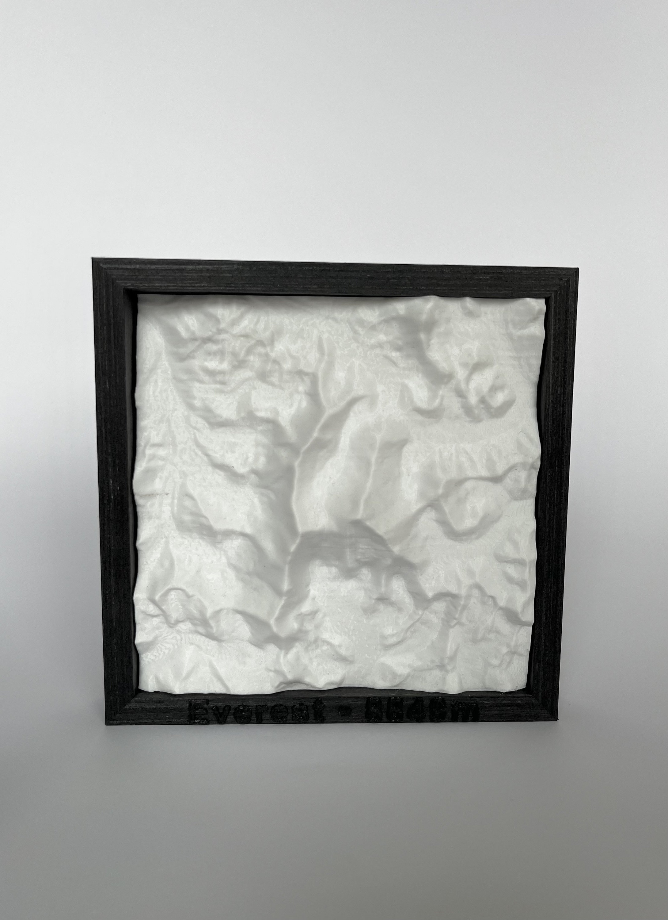 3D Mount Everest Framed 3D Mount Everest Wall Art 3D Everest Model in ...