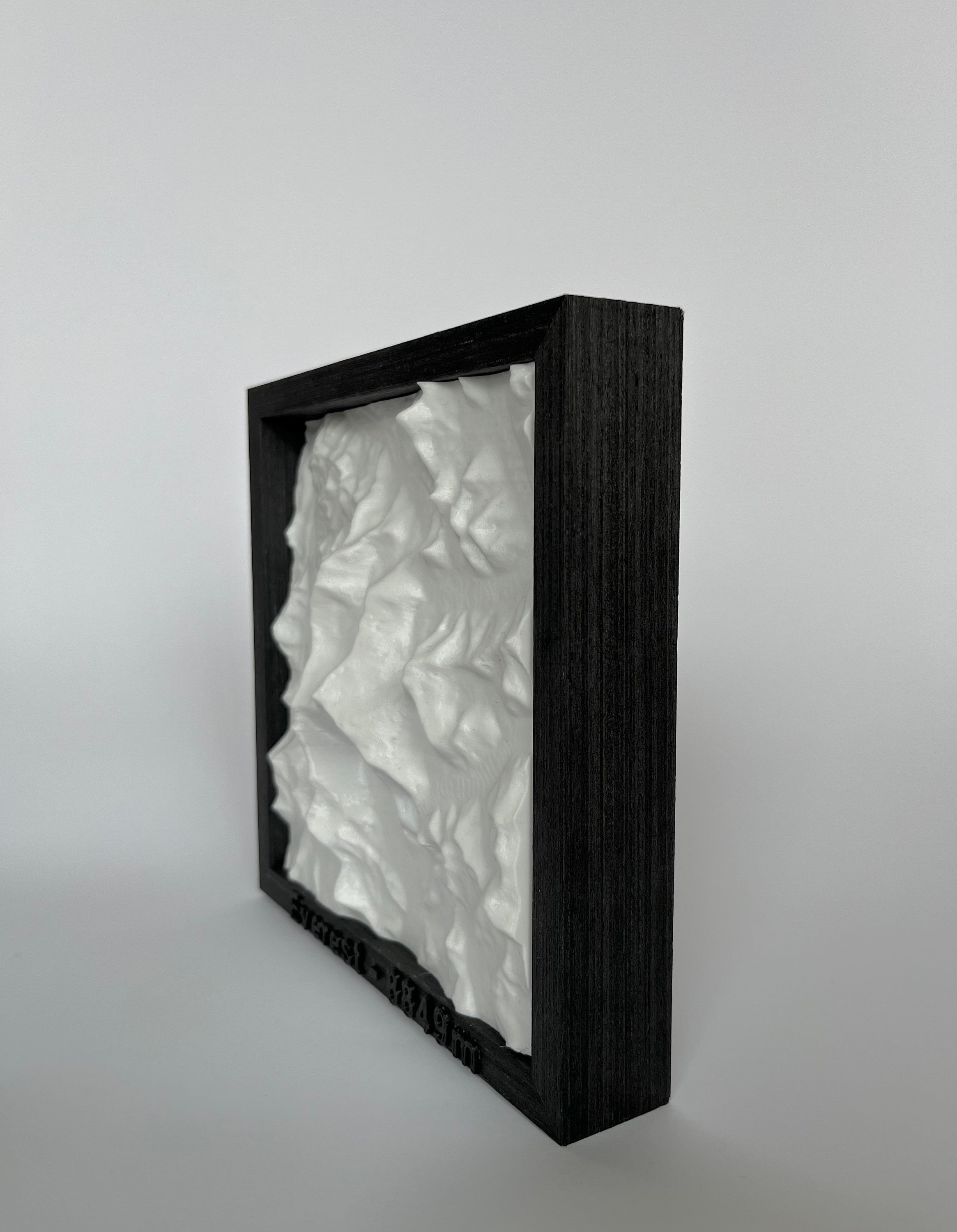 3D Mount Everest Framed 3D Mount Everest Wall Art 3D Everest Model in ...