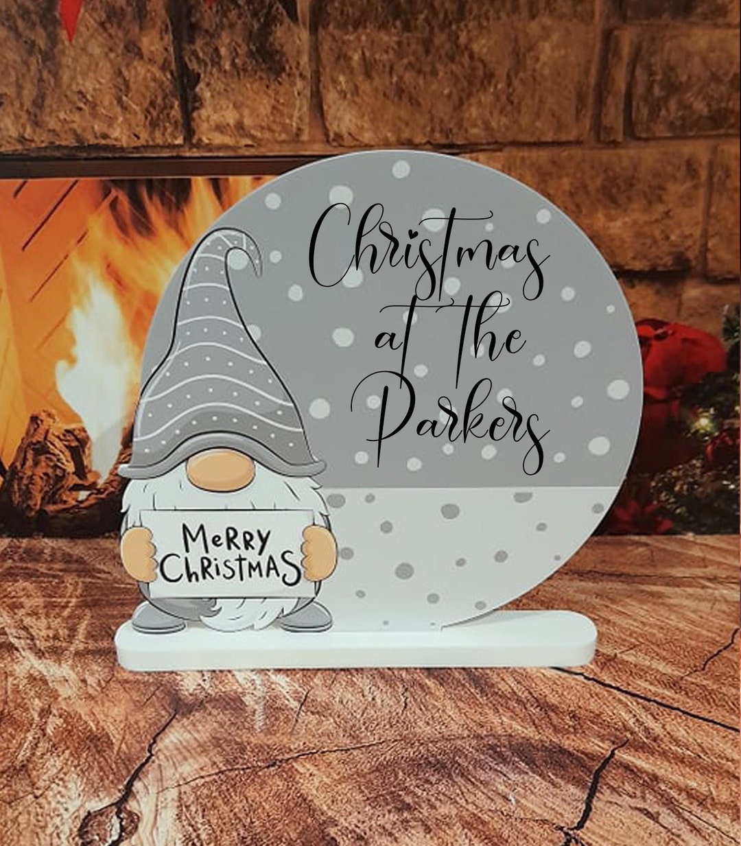 Christmas Gonk Family Sign Plaques Home Decor Acrylic - Etsy UK