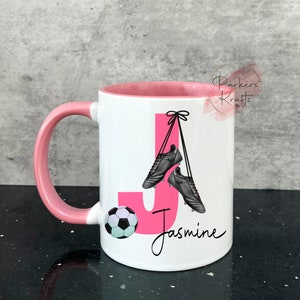 Football Mugs Personalised Football Mug Boys Football Football Initials ...