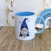 Personalised Gonk Mug, Stocking Filler, Gifts for Her, Pink Gonk, Navy ...