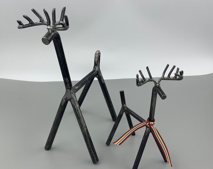 GIANT Reindeer Deer Whitetail Deer Metal Artwork - Etsy