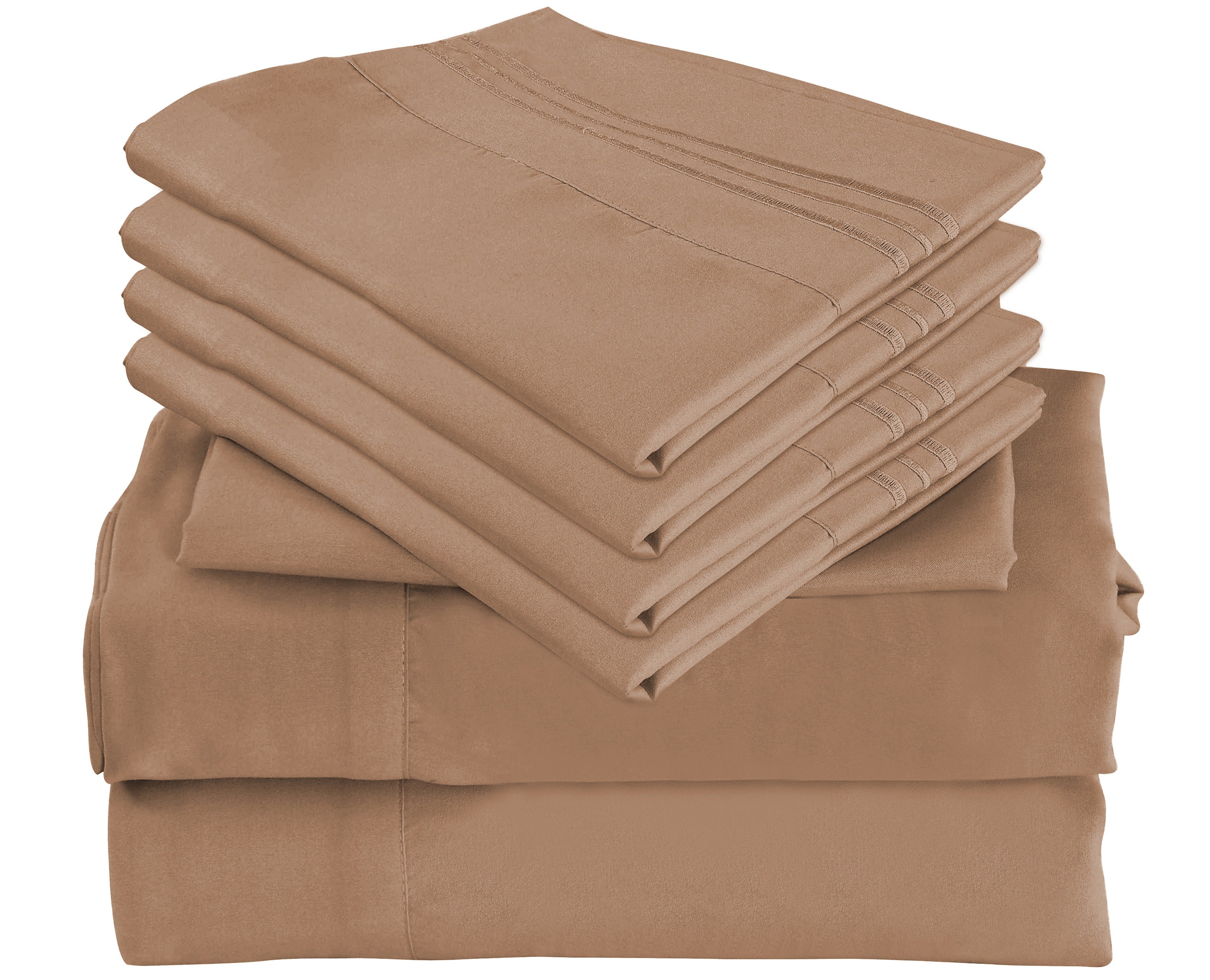 6 Piece Bamboo Sheets Set Bamboo Bed Sheets Set-silky Soft-wrinkle Free ...