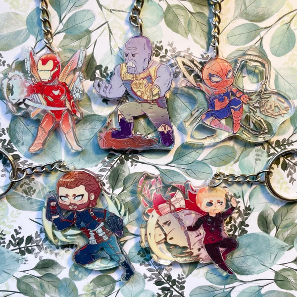 Avengers Keychain - Etsy
