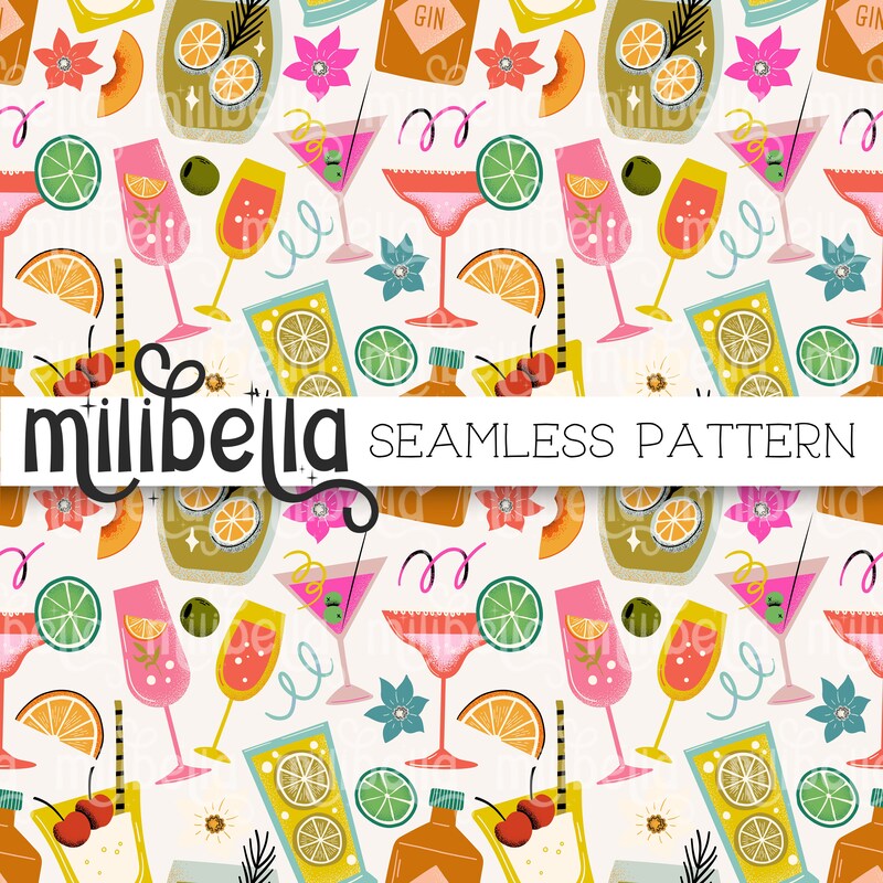 Cocktail Fabric - Etsy