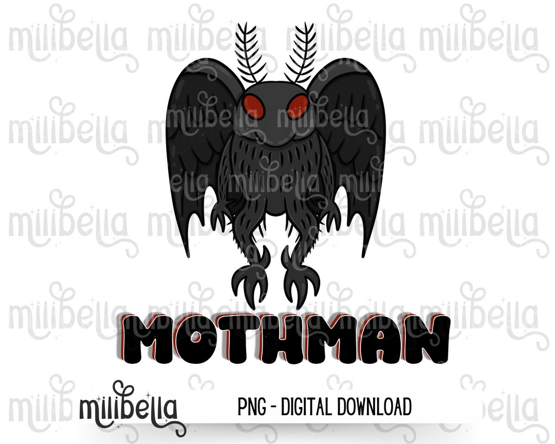 Mothman PNG, Cryptid, Creature, Mythical, Sublimation, Instant Download ...