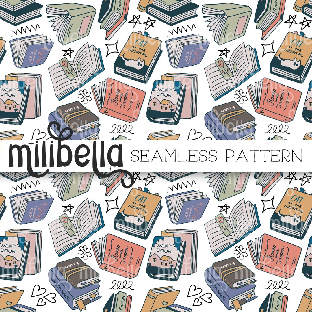 Reading Seamless Pattern, Bookish, Books, Book Love, Read, Reader ...
