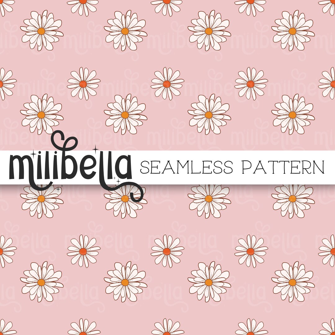 Daisy Seamless Pattern, Pink, White, Flower, Flowers, Floral, Seamless ...
