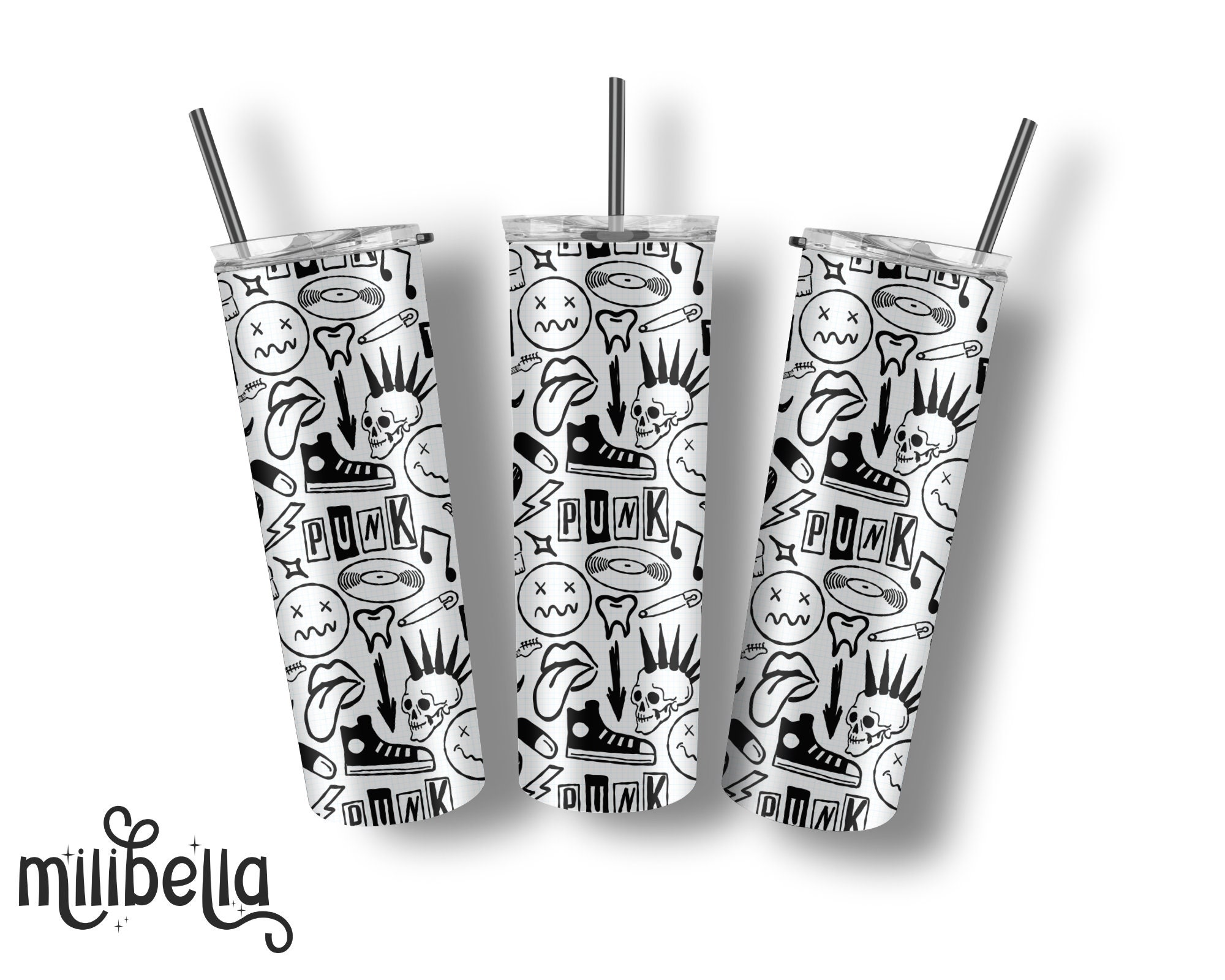 Grunge Doodles, Punk, Rock, Doodle, Seamless Pattern, Seamless File ...