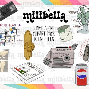 Home Alone Clip Art Pack, Hand Drawn, 90's Movie, Kevin, Digital Clip ...