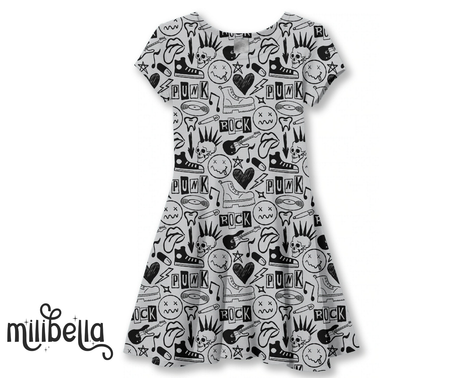 Grunge Doodles, Punk, Rock, Doodle, Seamless Pattern, Seamless File ...