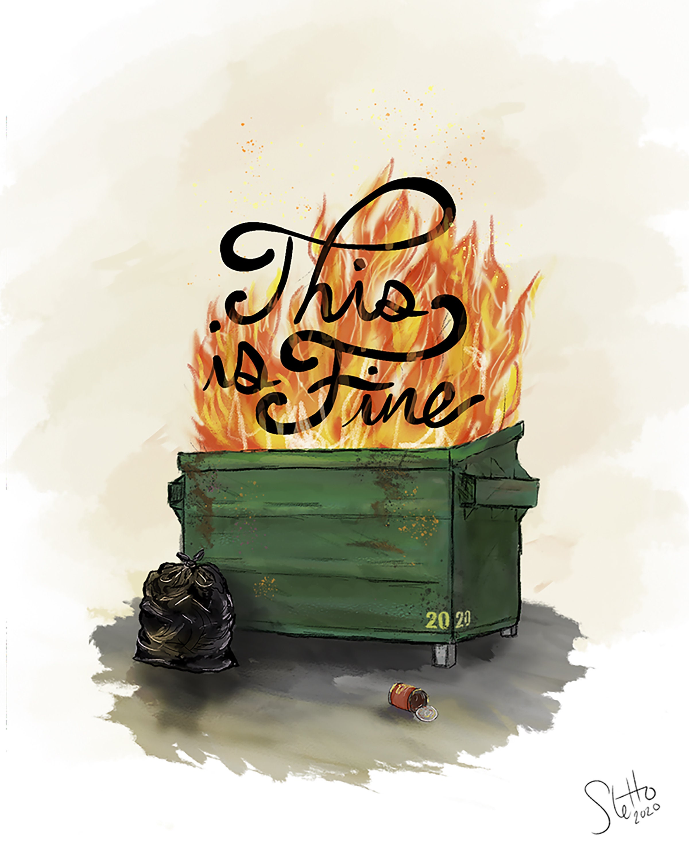 This is Fine it's Not Fine PRINTABLE - Etsy