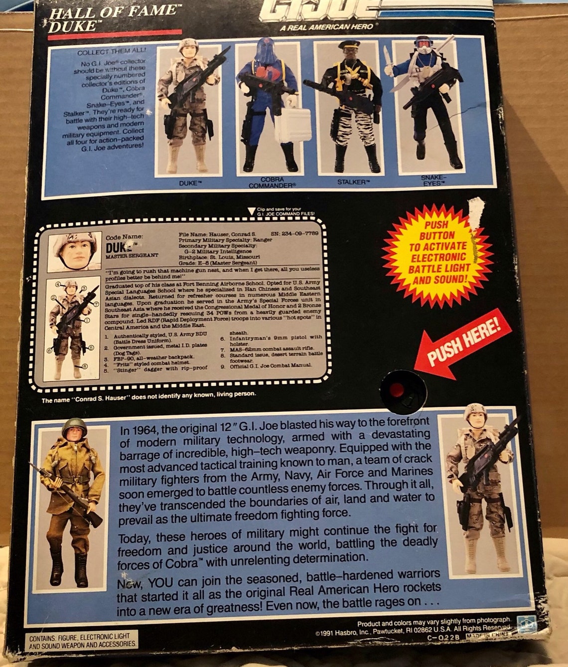 Duke GI Joe Hall of Fame 1991 - Etsy