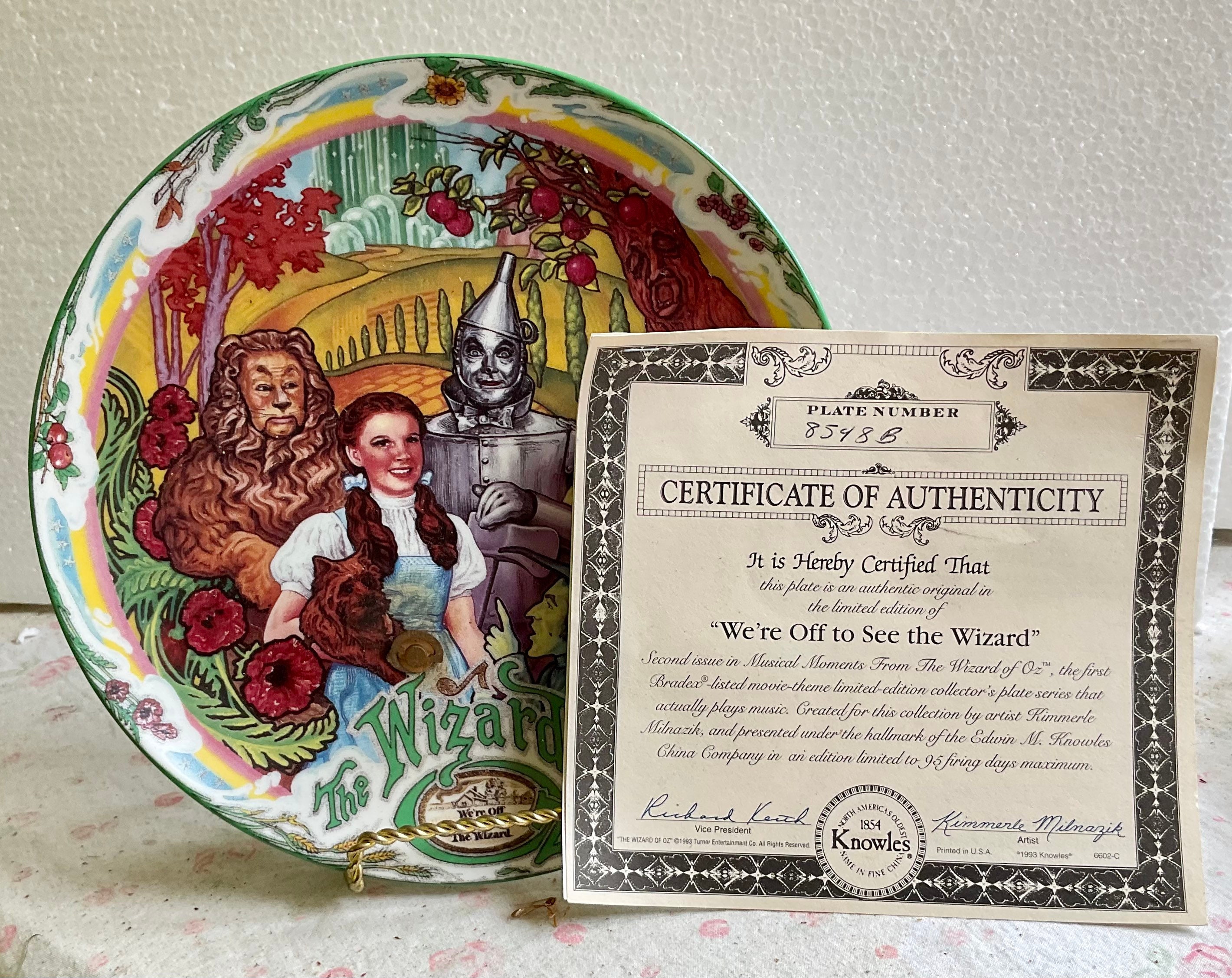 We’re off to See the Wizard Musical Plate - Etsy