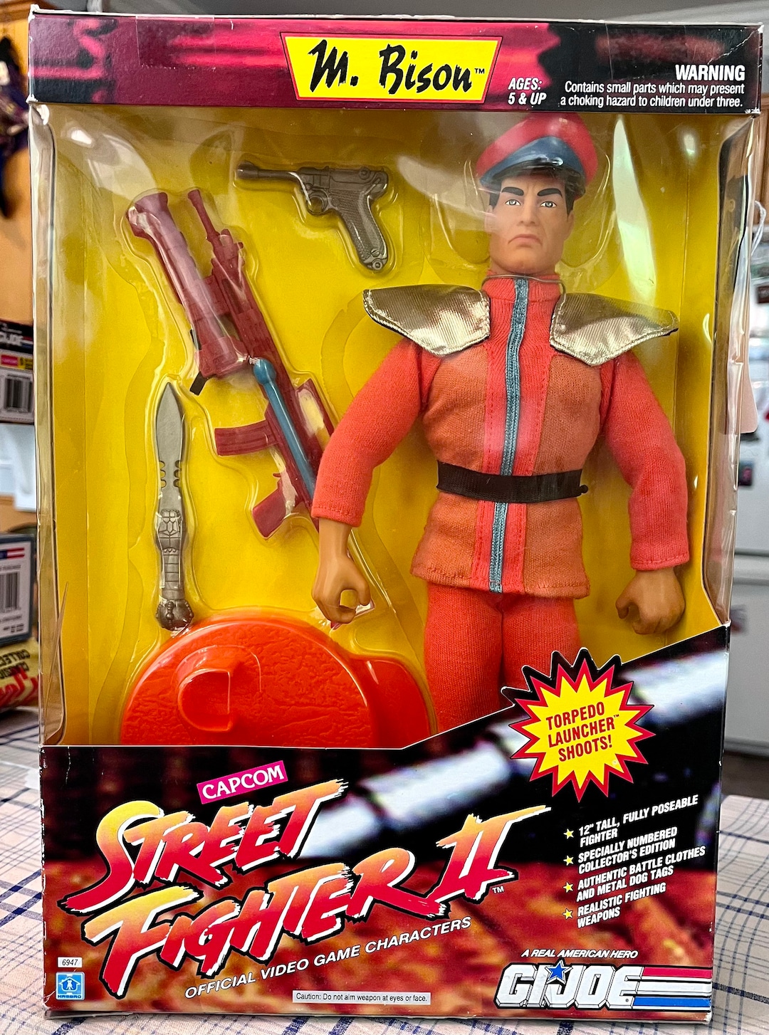 GI JOE Street Fighter II M. Bison 1993 - Etsy