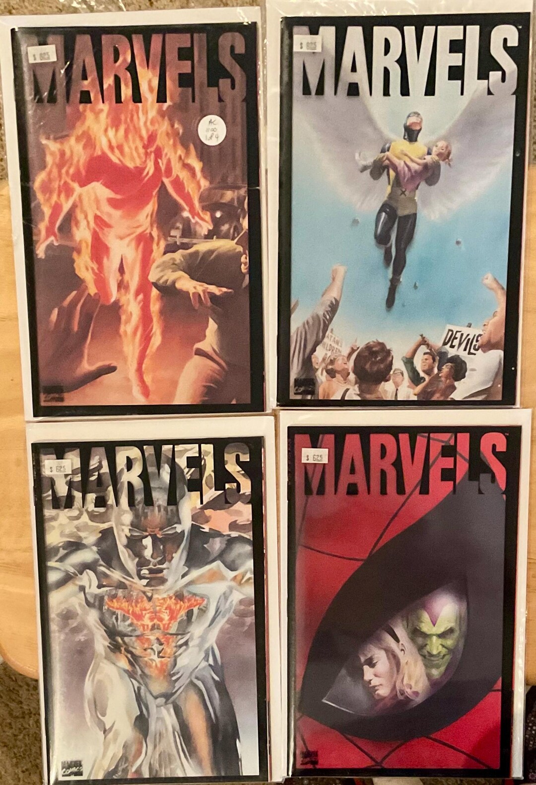 1995 Vintage Marvel Comics Set of 4 - Etsy