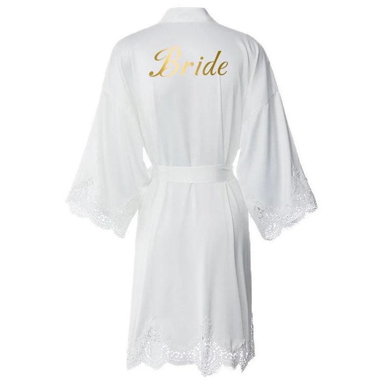 Sage Green Lace Bridesmaid Robes | Bridesmaid Gifts | Bridal Party ...