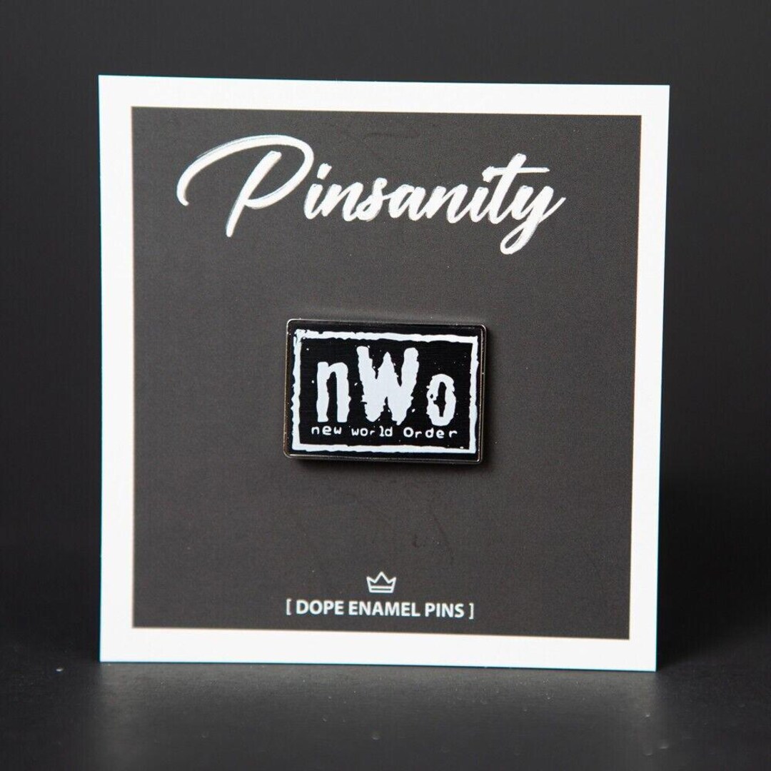 Nwo New World Order Enamel Pin Fast Shipping From USA Brooch WCW ...