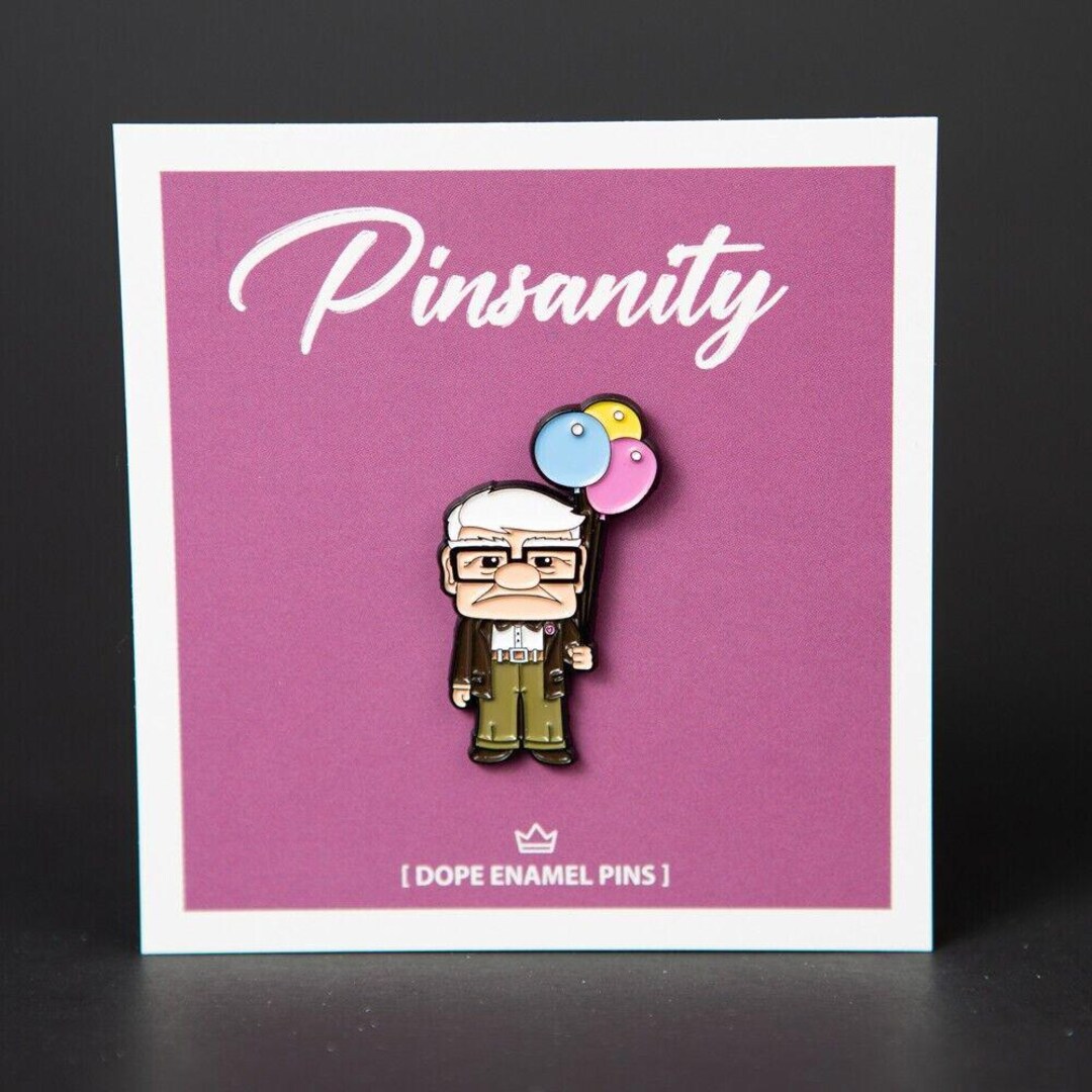 Carl Enamel Pin Fast Shipping From USA Brooch Pixar Up - Etsy
