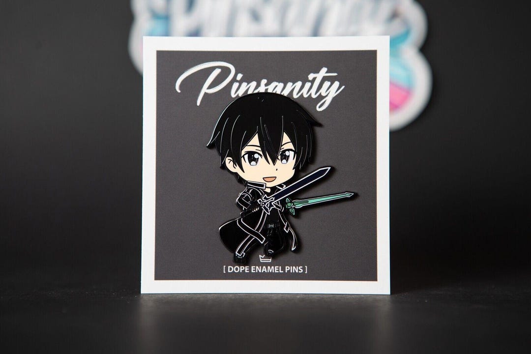 Kirito Sword Art Online Pin Fast Shipping From USA Brooch - Etsy