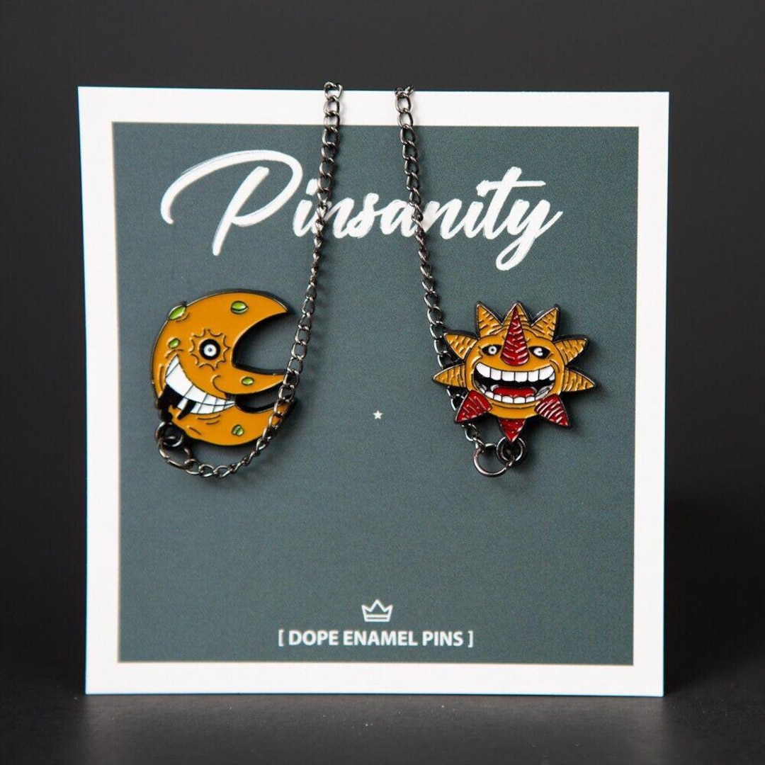 Soul Eater Sun and Moon Enamel Pin Fast Shipping From USA Brooch - Etsy