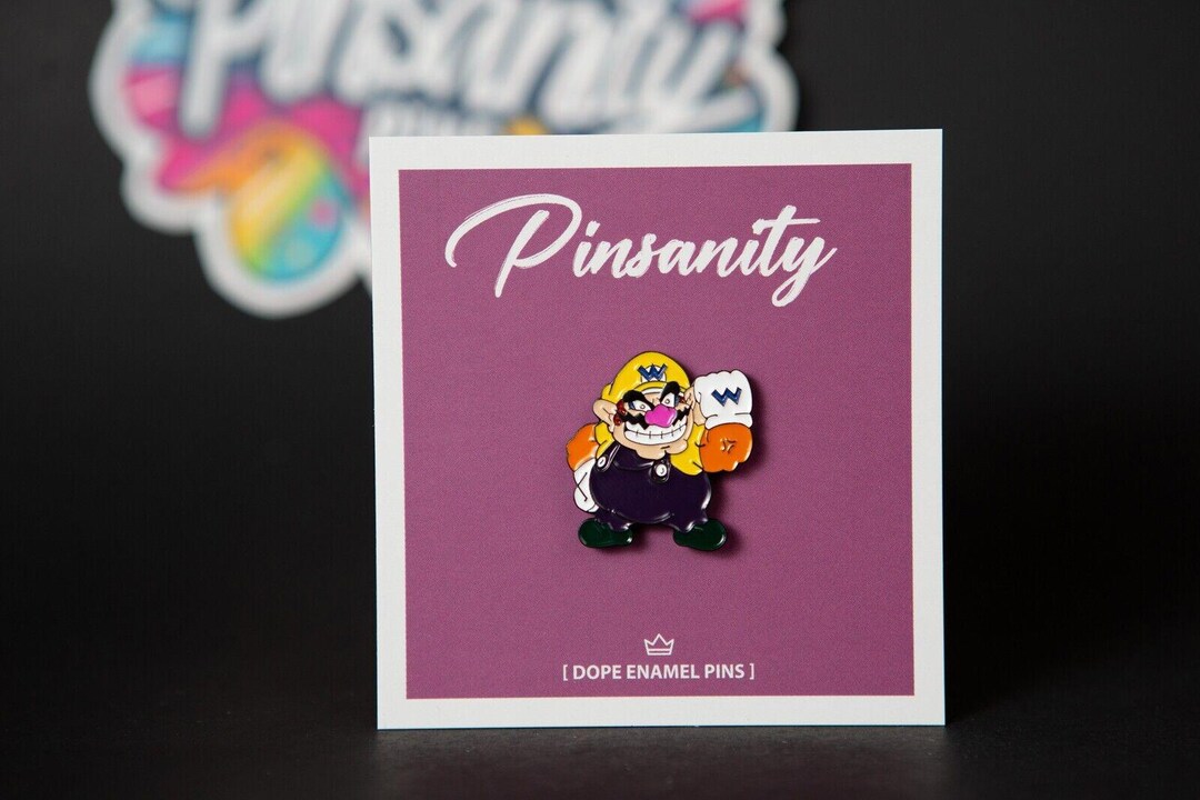 Wario Enamel Pin Fast Shipping From USA Super Mario Bros - Etsy