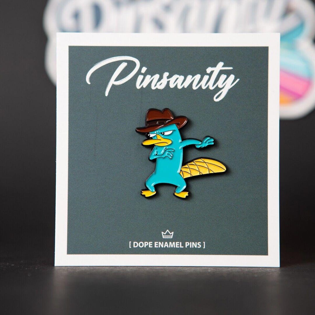 Perry the Platypus Enamel Pin Fast Shipping From USA Phineas and Ferb ...