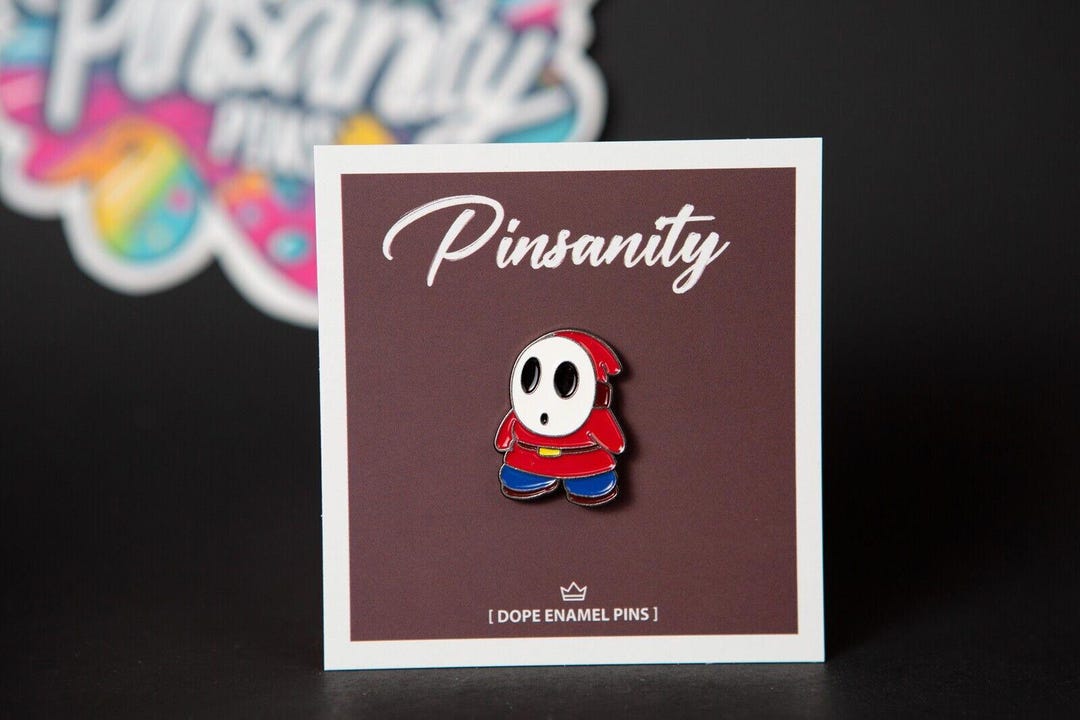 Shyguy Enamel Pin Fast Shipping From USA Super Mario Bros Shy Guy - Etsy