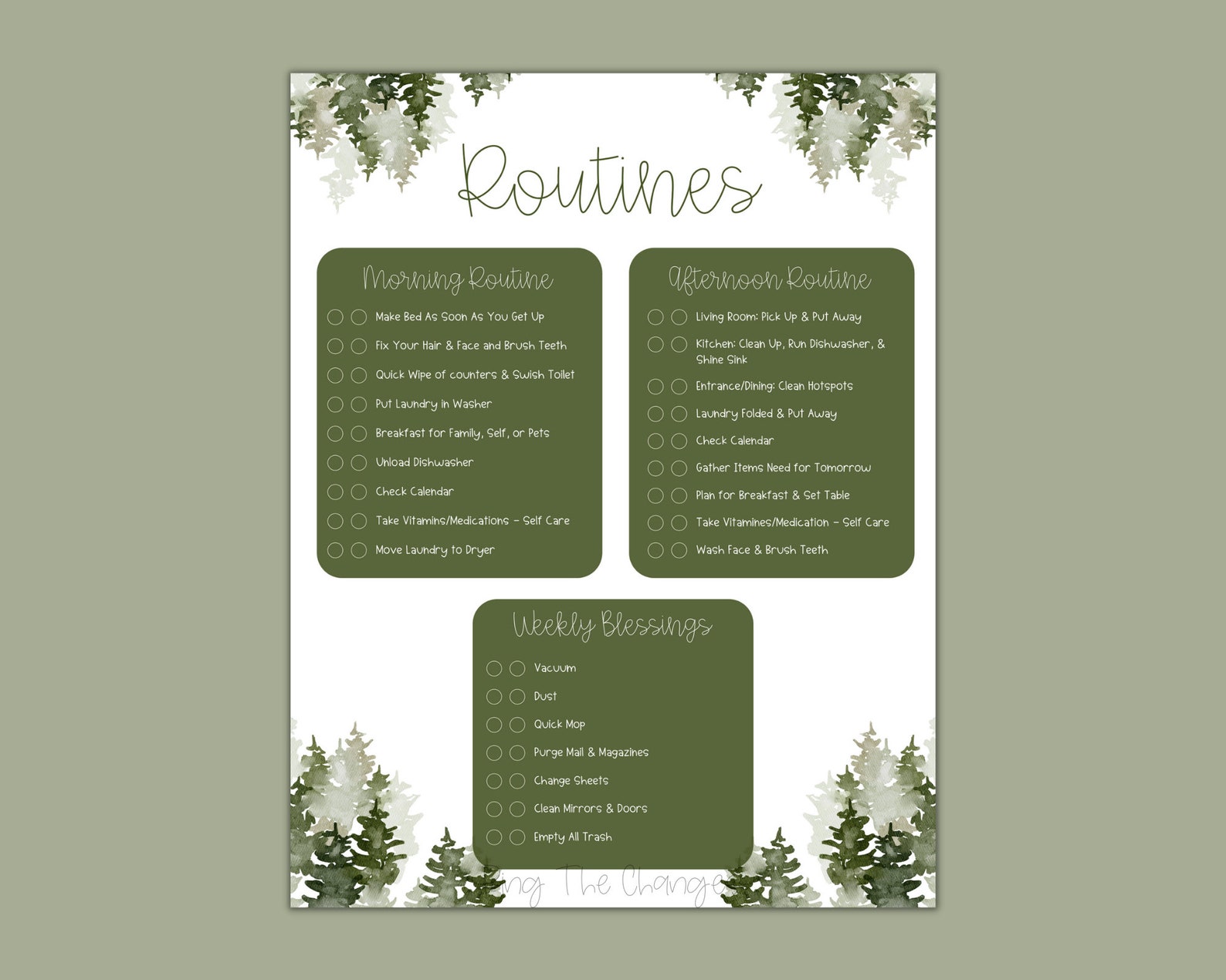 Printable Cleaning Checklist, Fly Lady Control Journal, Zone Journal ...