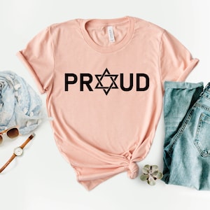 Proud Jewish T-shirt, Israel Shirt, Hebrew T-shirt, Holiday Proud Jew ...