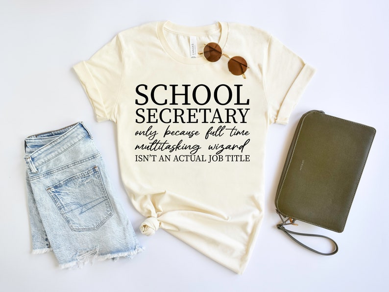 School Secretary T-shirt, Multitasking Wizard Staff Gift - Etsy